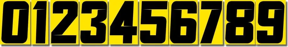 STICK ON KART NUMBERS | Rival Ink Design Co