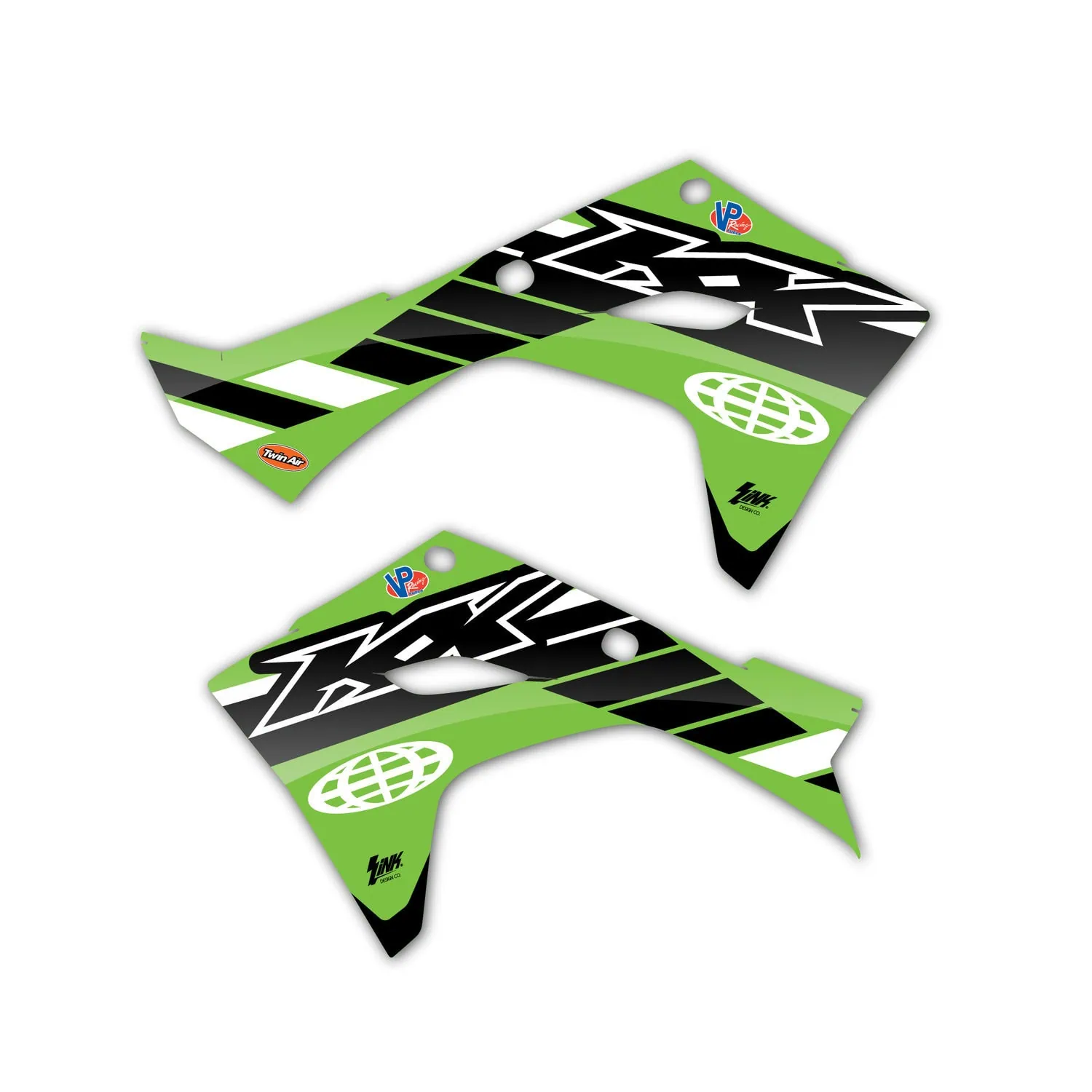 Kawasaki Radiator Shroud Graphics | Rival Ink Design Co