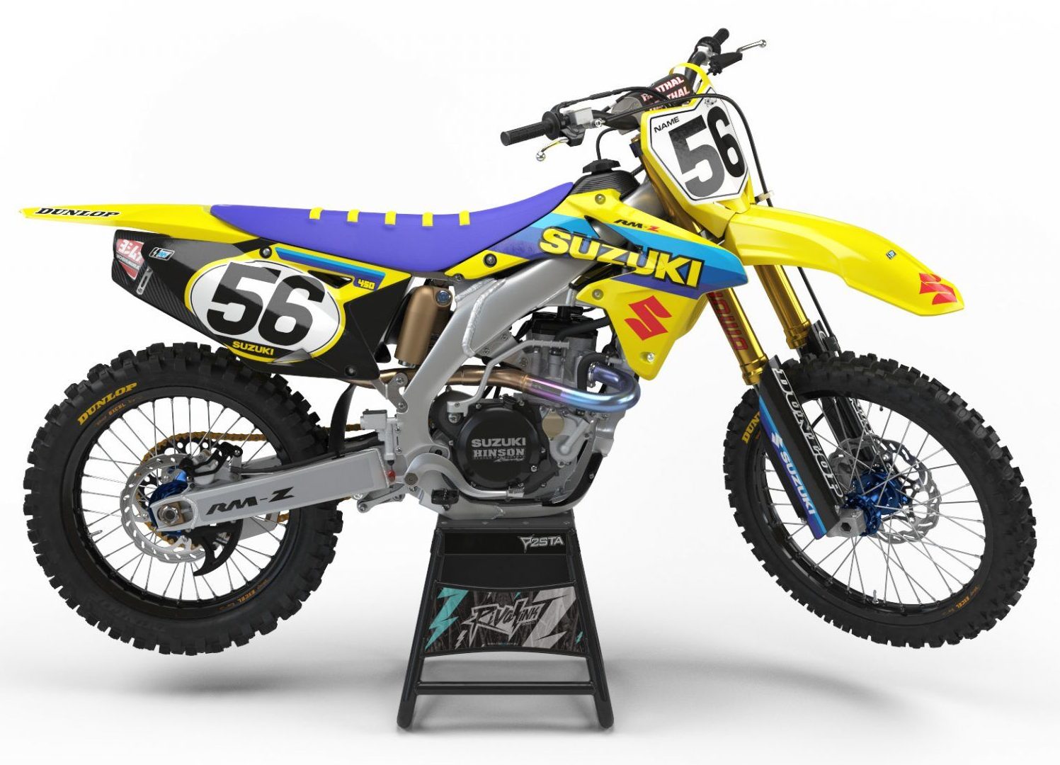 Suzuki RETRO 80 Graphics Kit – Rival Ink Design Co