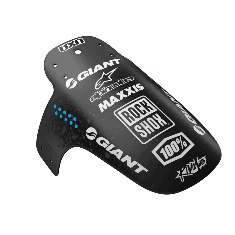 UXA CUSTOM MTB FENDER - GRIND ELECTRIC BLUE | Rival Ink Design Co