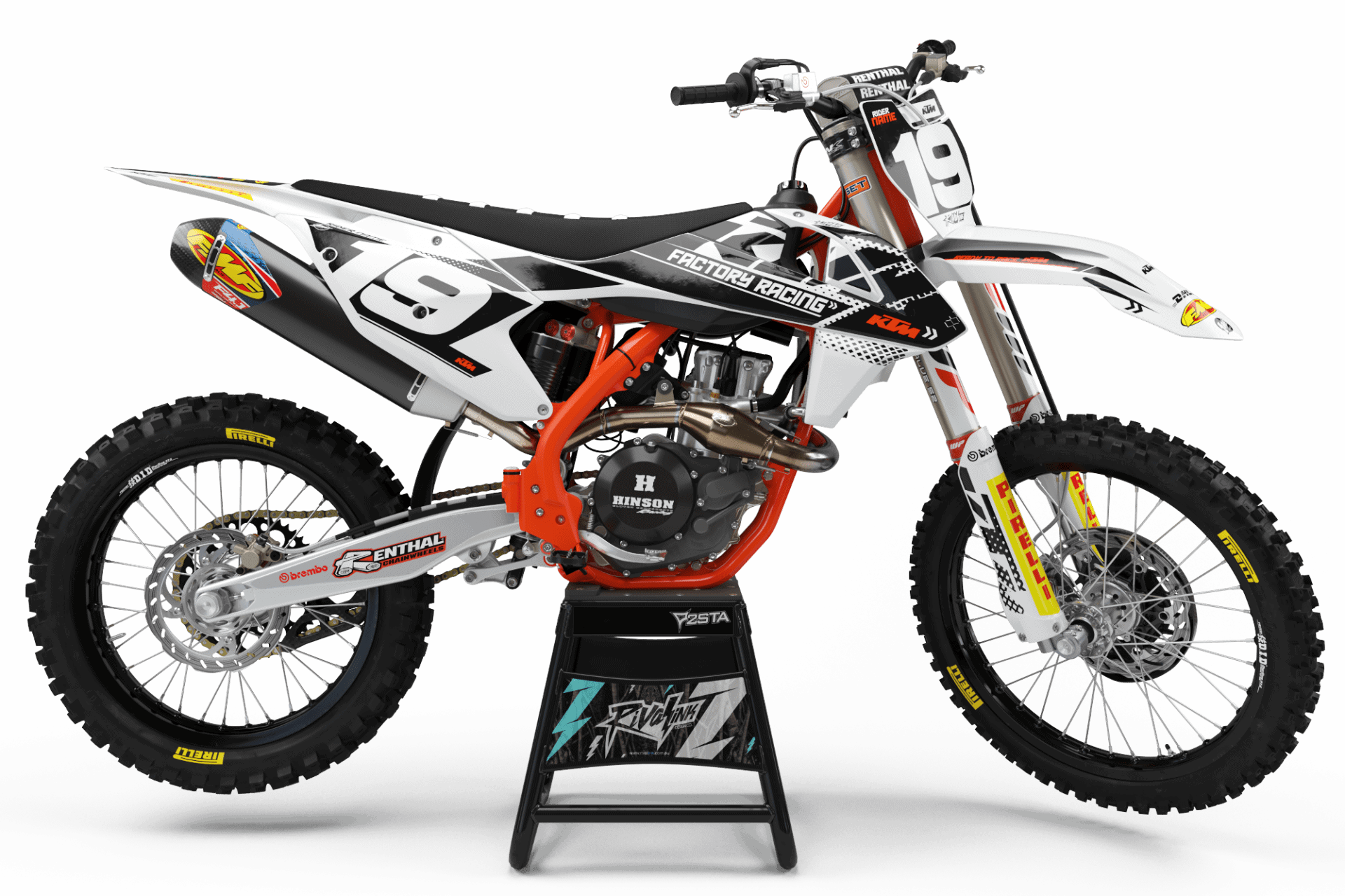 KTM ‘RACE READY WHITE’ KIT – Rival Ink Design Co