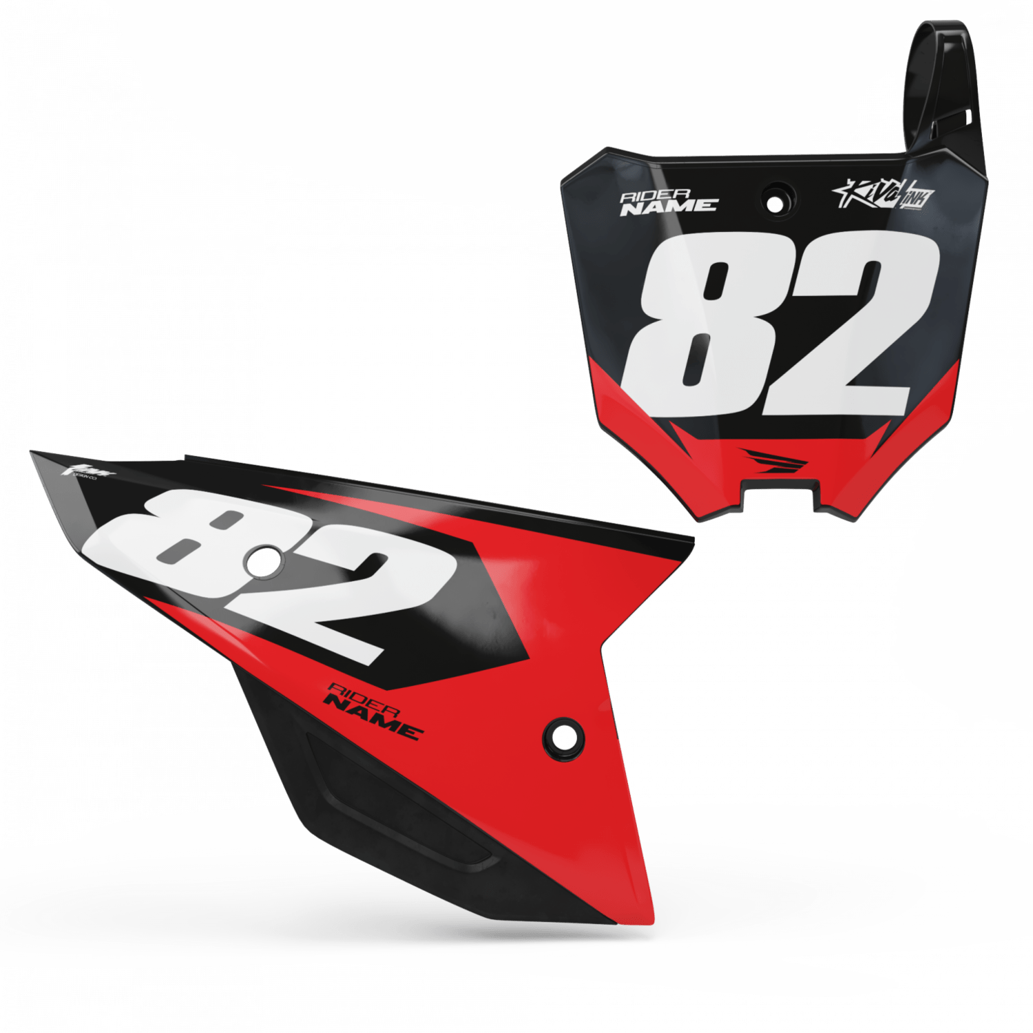RACER NUMBER BOARD SET - HONDA | Rival Ink Design Co