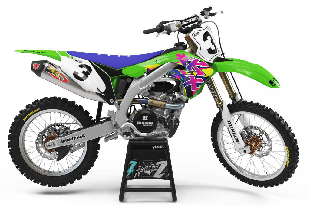 Kawasaki RETRO 94 Graphics Kit | Rival Ink Design Co