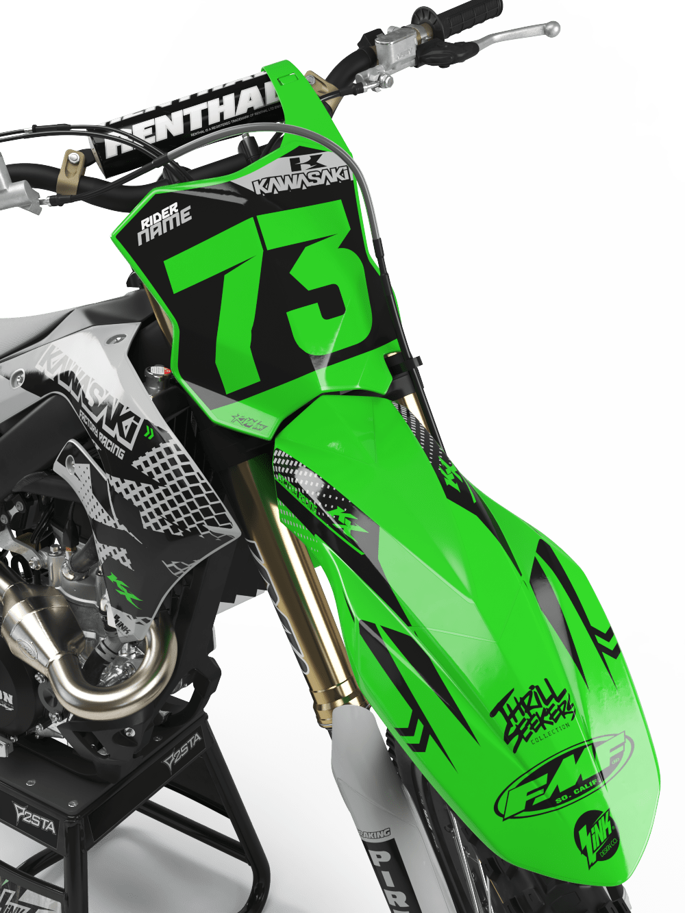 KAWASAKI ‘RACE READY GREEN’ KIT – Rival Ink Design Co