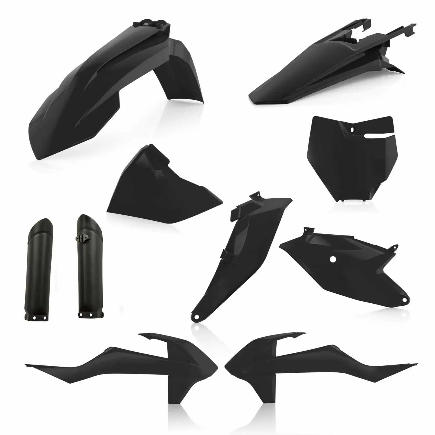 ACERBIS PLASTIC KIT KTM SX85 18-24 GAS GAS MC85 21-24 BLACK | Rival Ink ...