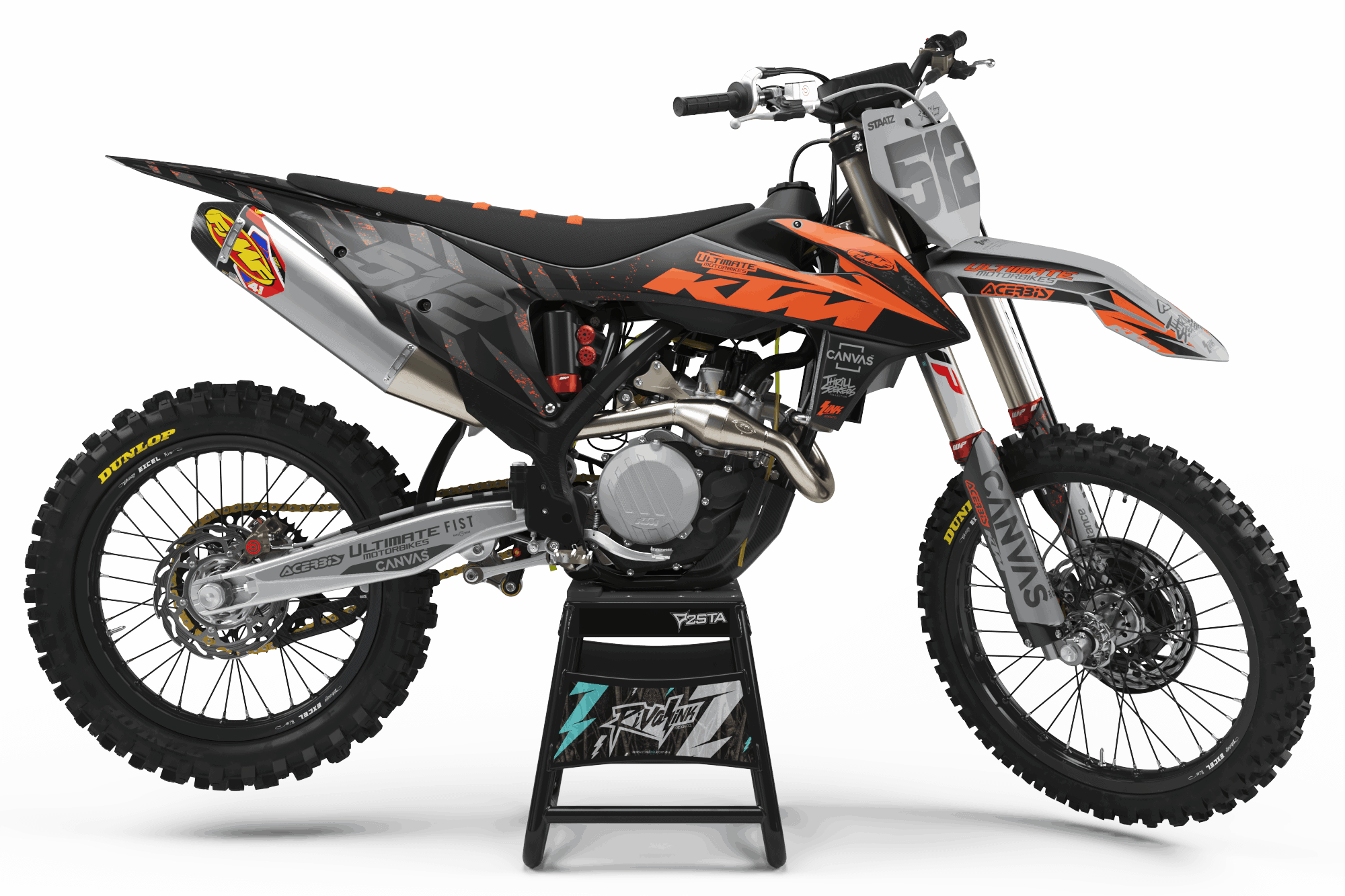 KTM ‘INSTINCT ORANGE GREY’ KIT – Rival Ink Design Co