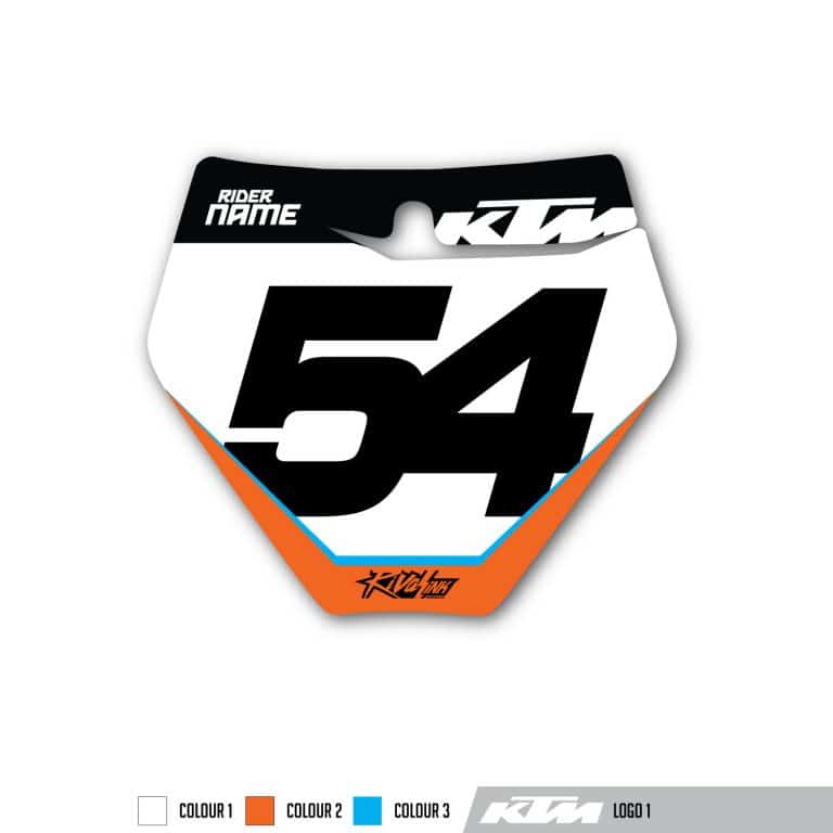 KTM Front Plate Graphic | Rival Ink Design Co