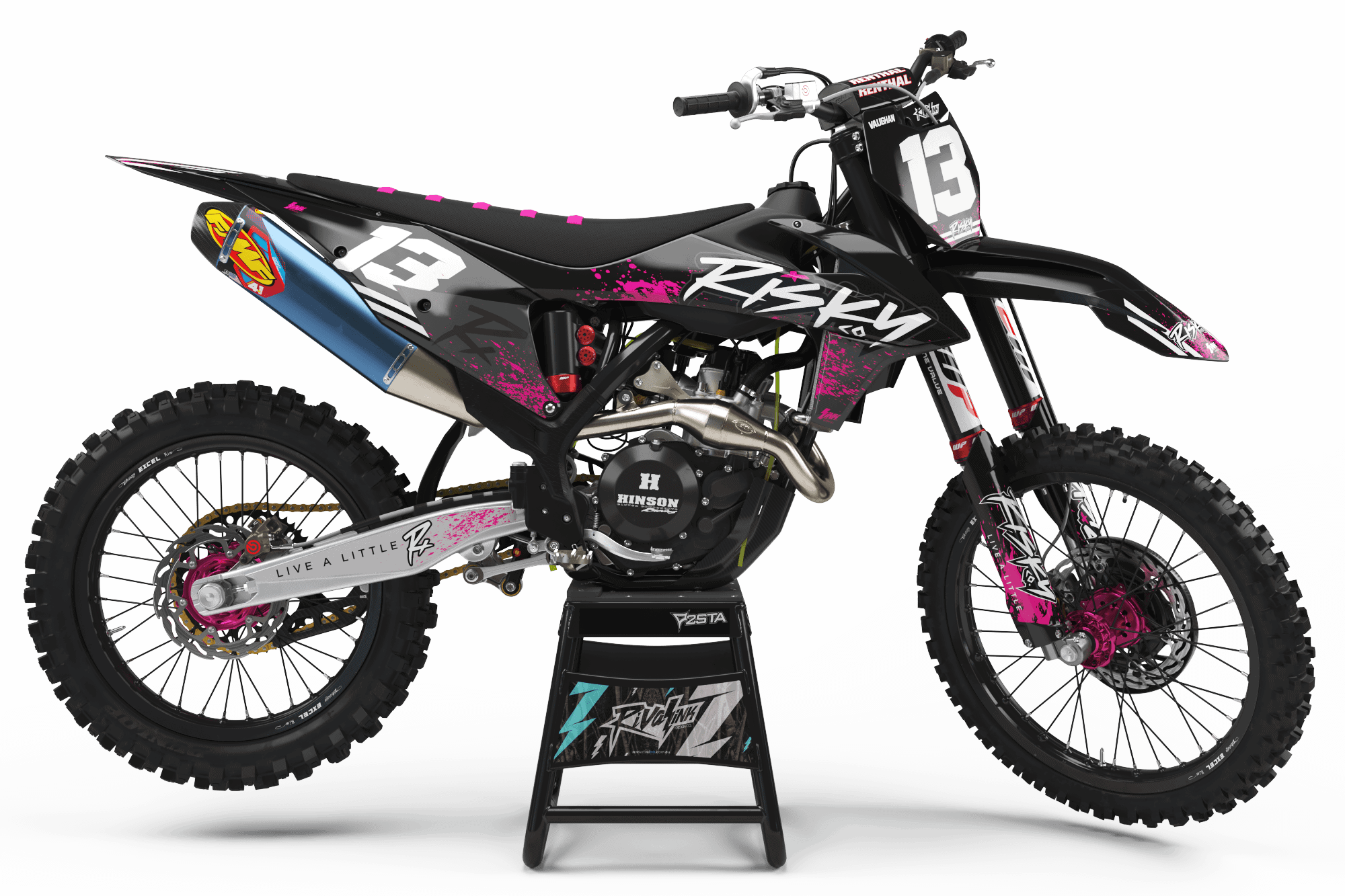 Risky Co ROOST PINK Graphics Kit – Rival Ink Design Co