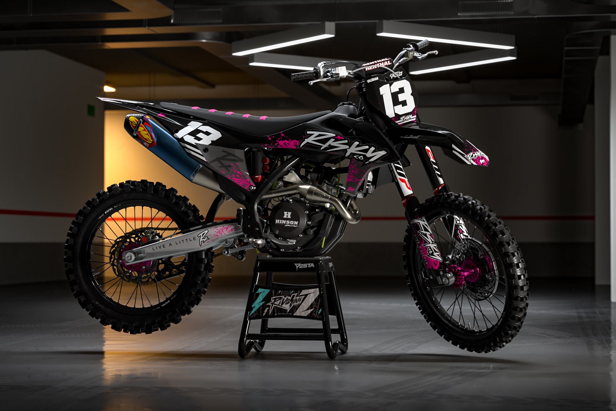 Risky Co ROOST PINK Graphics Kit – Rival Ink Design Co