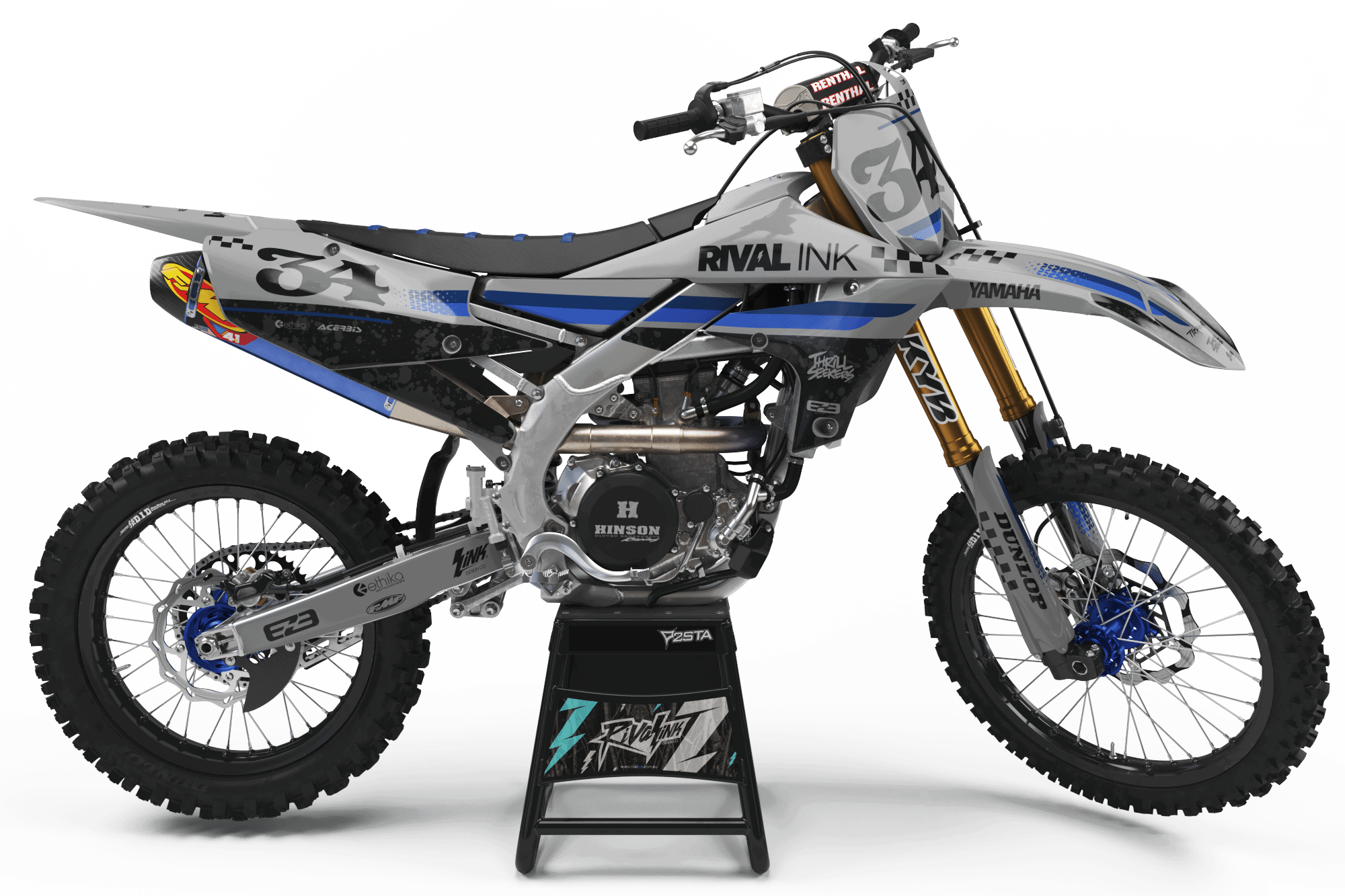 Yamaha BLEACH GREY Graphics Kit – Rival Ink Design Co
