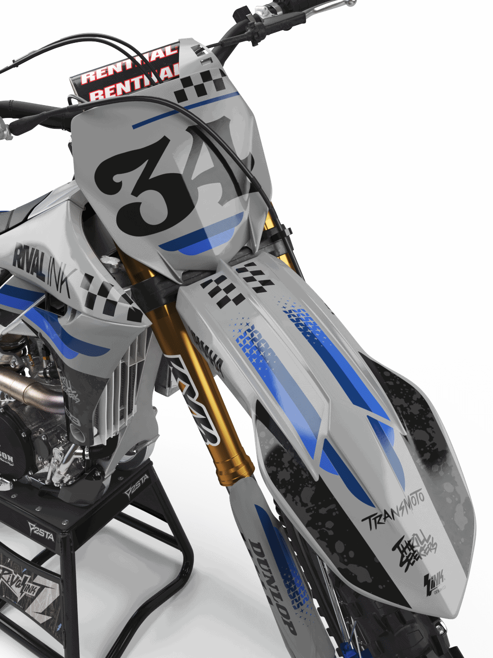 Yamaha BLEACH GREY Graphics Kit – Rival Ink Design Co