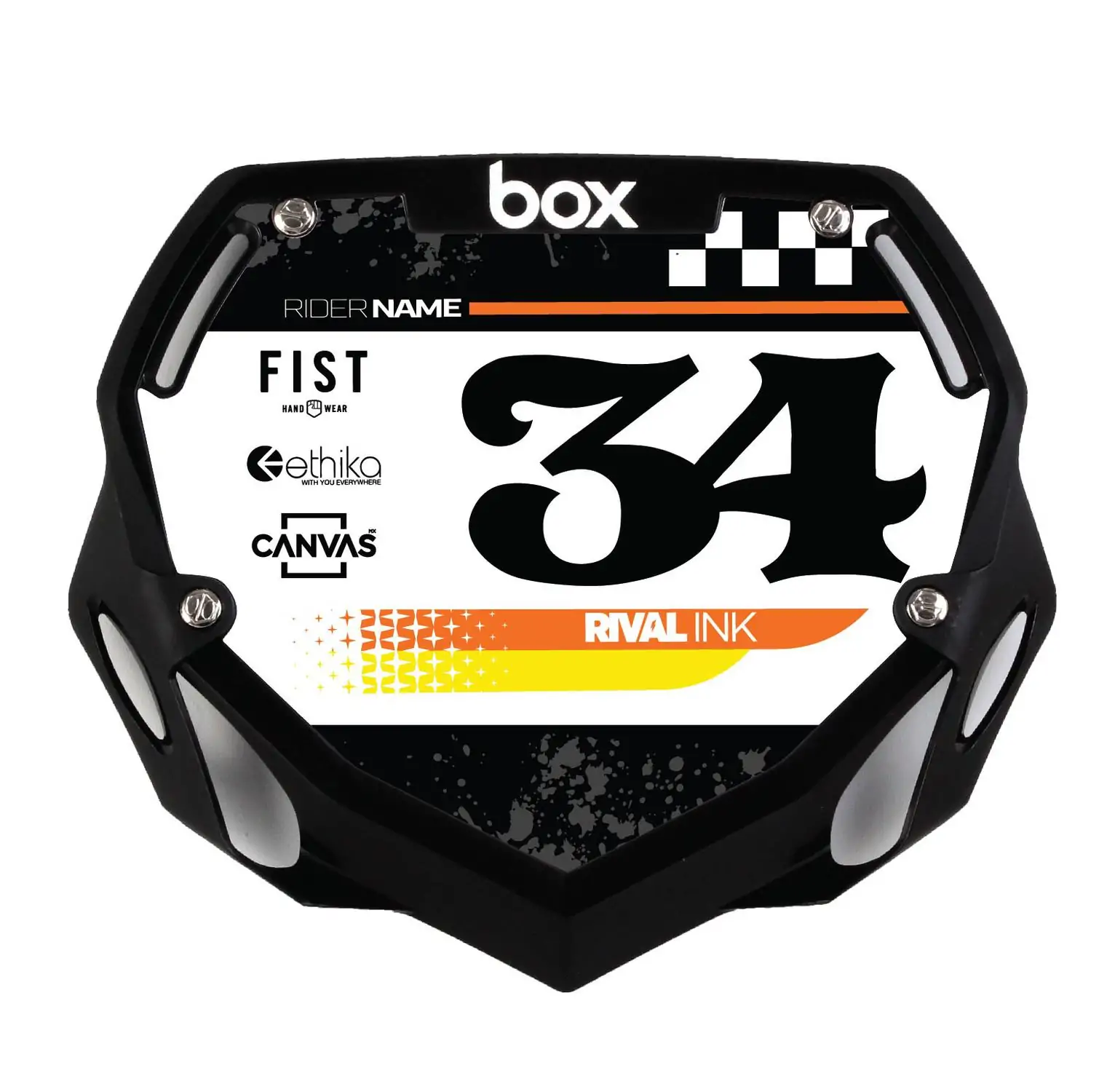 BOX CUSTOM BMX PLATE 'BLEACH' | Rival Ink Design Co