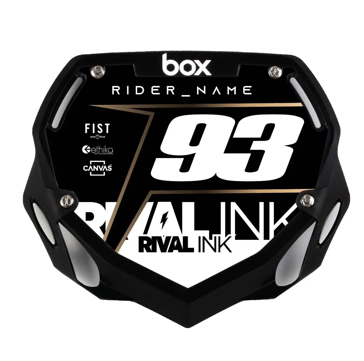 BOX CUSTOM BMX PLATE 'END ALL' | Rival Ink Design Co