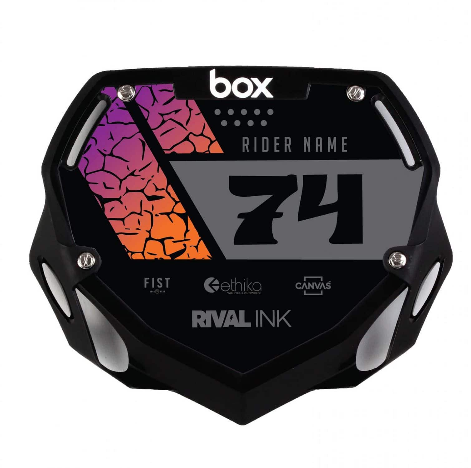 BOX CUSTOM BMX PLATE 'ERODE SUNSET' | Rival Ink Design Co