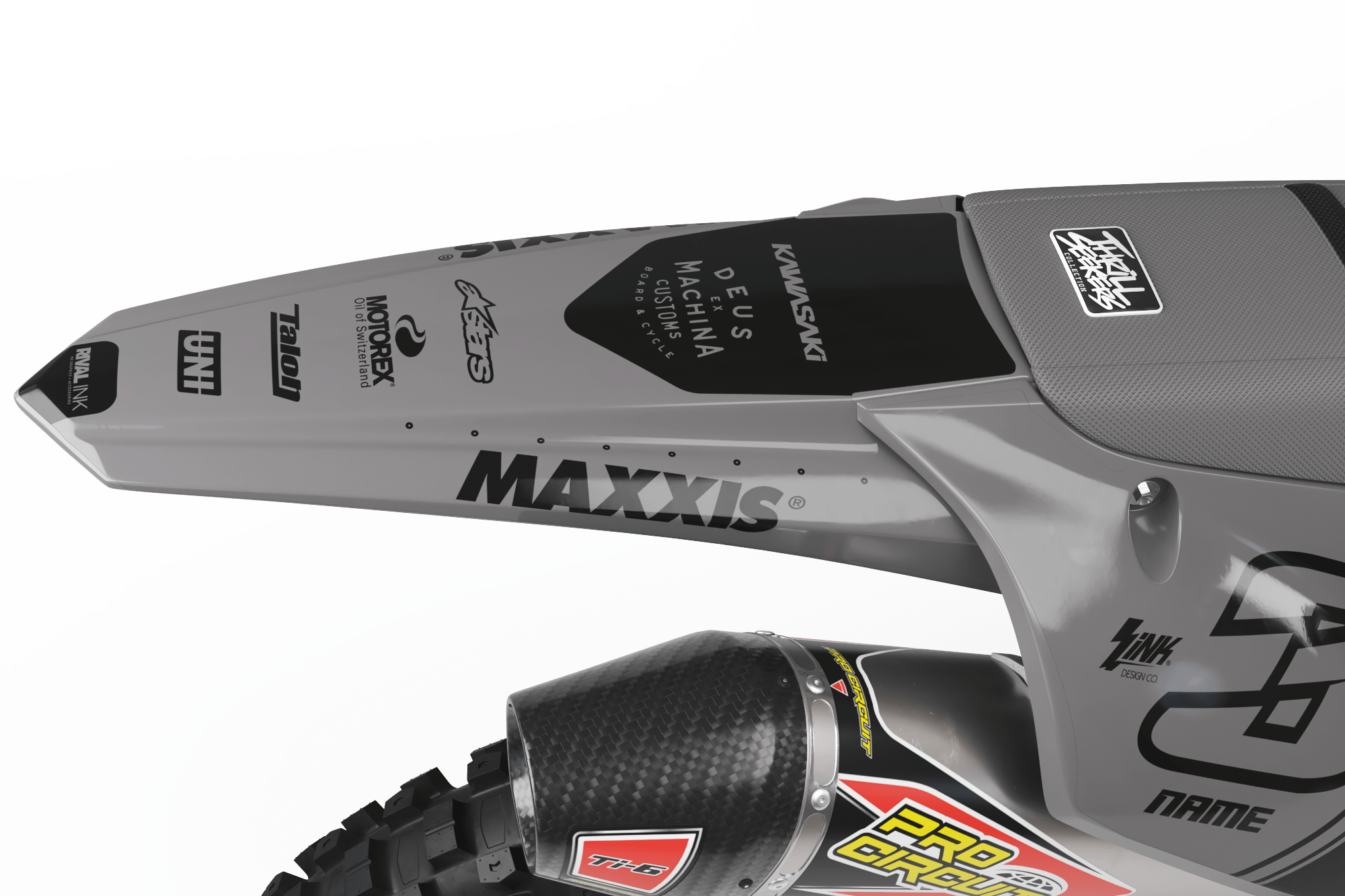 Kawasaki SECTOR GREY Graphics Kit – Rival Ink Design Co