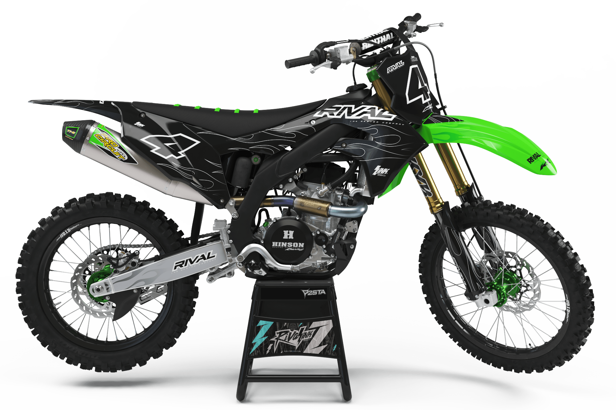 Kawasaki PYRO Graphics Kit – Rival Ink Design Co