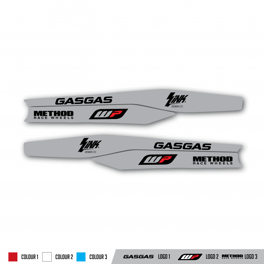 GASGAS Swing Arm Graphics | Rival Ink Design Co