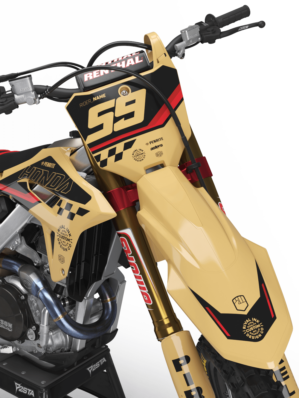 Honda TANDEM TAN Graphics Kit – Rival Ink Design Co