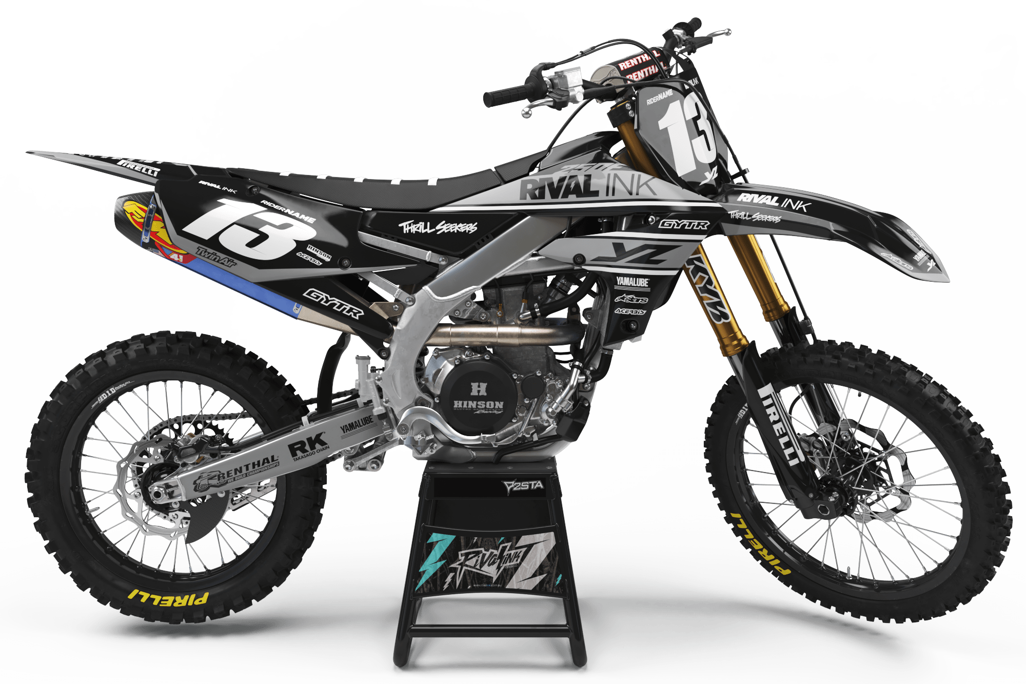 Yamaha CRAFT GREY Graphics Kit – Rival Ink Design Co