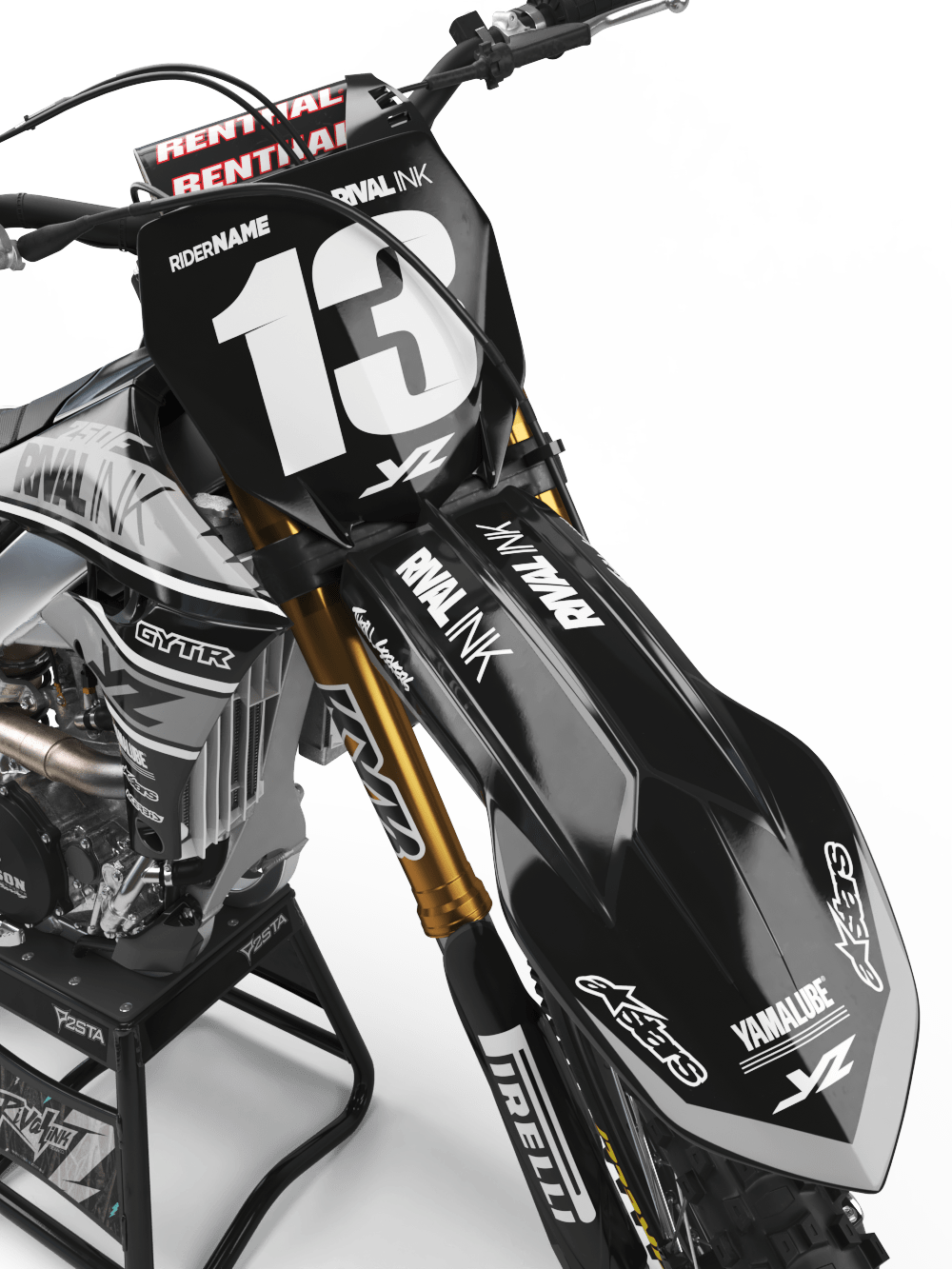 Yamaha CRAFT GREY Graphics Kit – Rival Ink Design Co