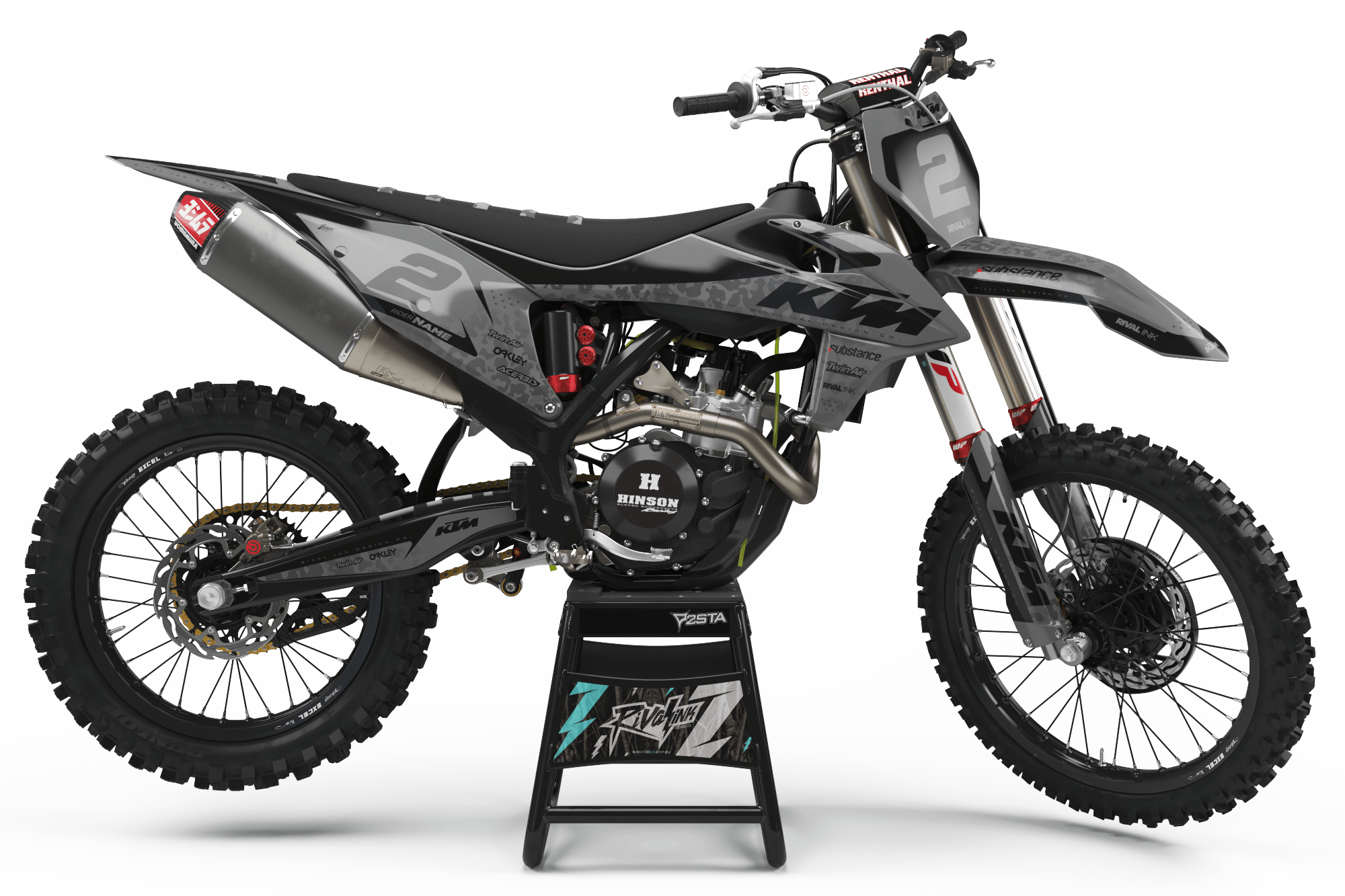 KTM LEGION GREY Graphics Kit – Rival Ink Design Co