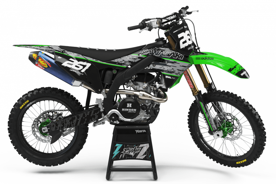 Kawasaki MICRO GREEN Graphics Kit | Rival Ink Design Co