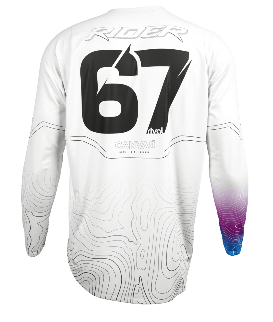 Rival Ink Custom MX Gear - Geomic White | Rival Ink Design Co