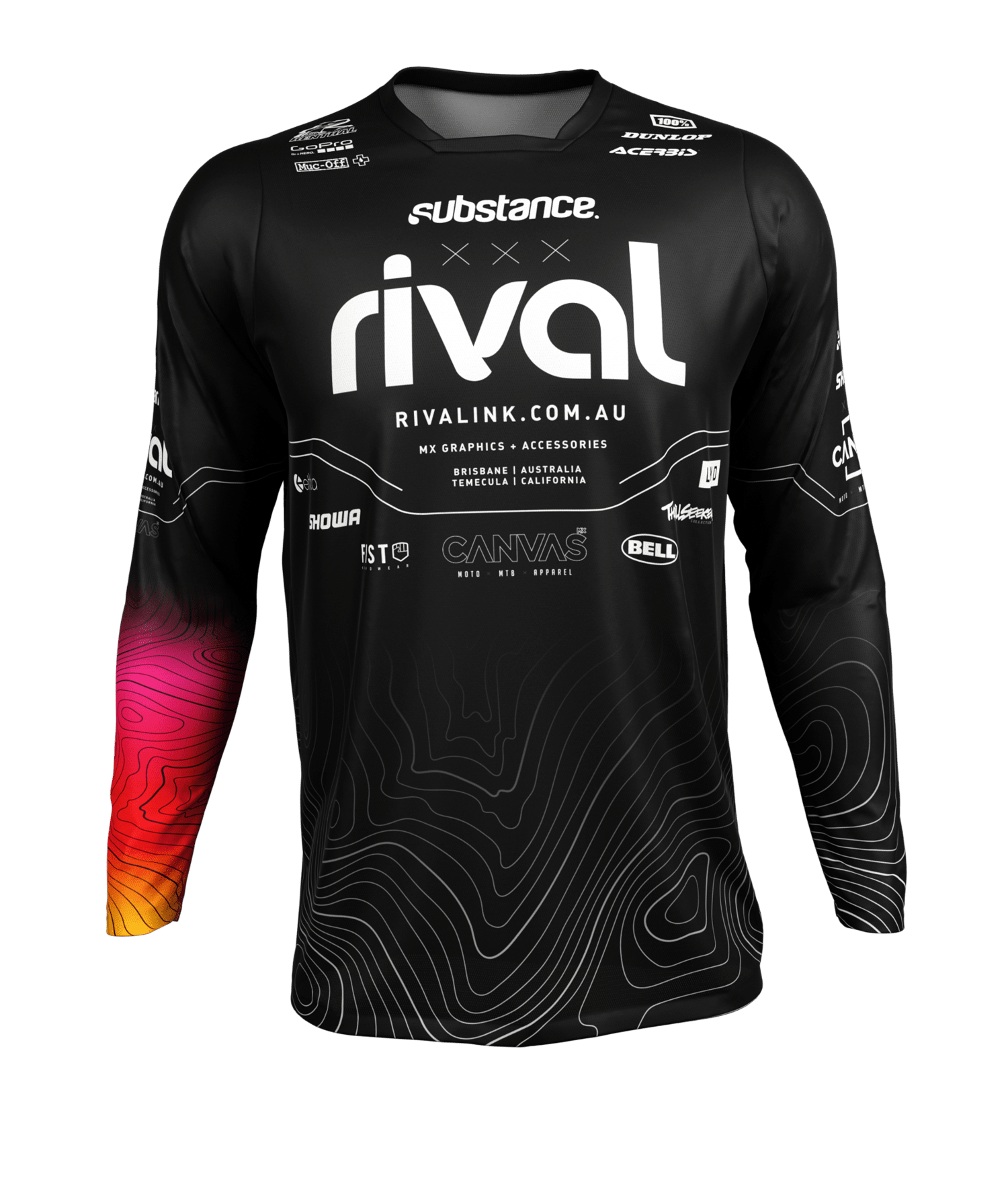 Rival Ink Custom MX Gear - Geomic Black | Rival Ink Design Co