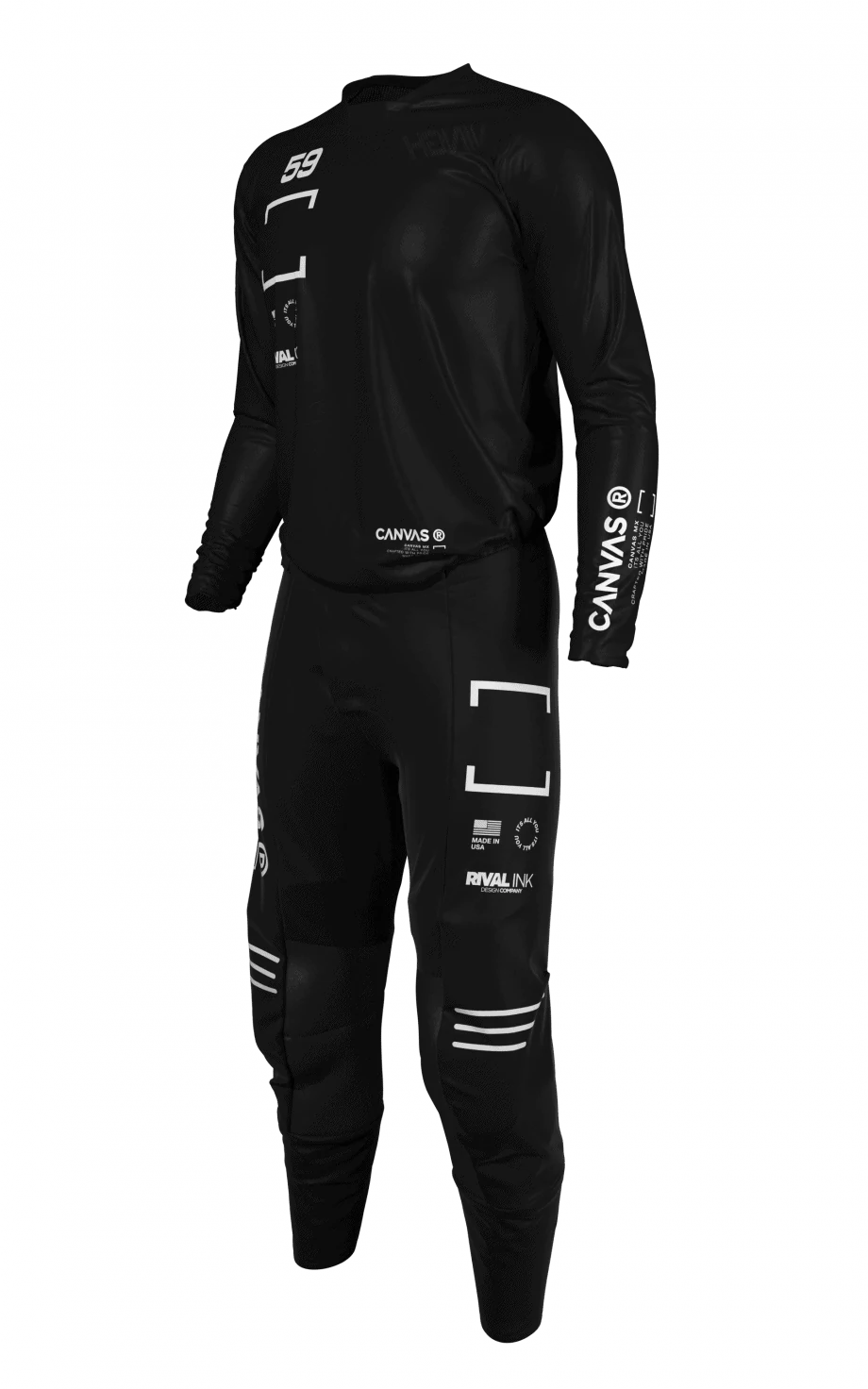 Rival Ink Custom MX Gear - Block Black | Rival Ink Design Co