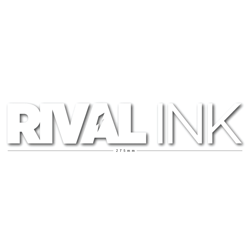 Vinyl Cut Rival Ink Bold - White | Rival Ink Design Co