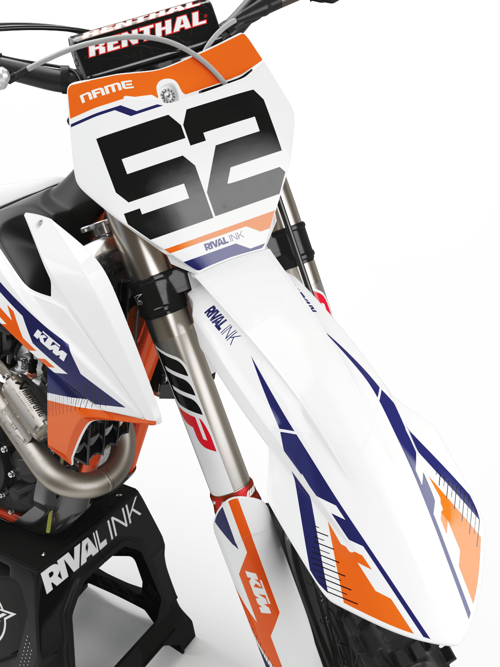KTM SYSTEM WHITE Graphics Kit – Rival Ink Design Co