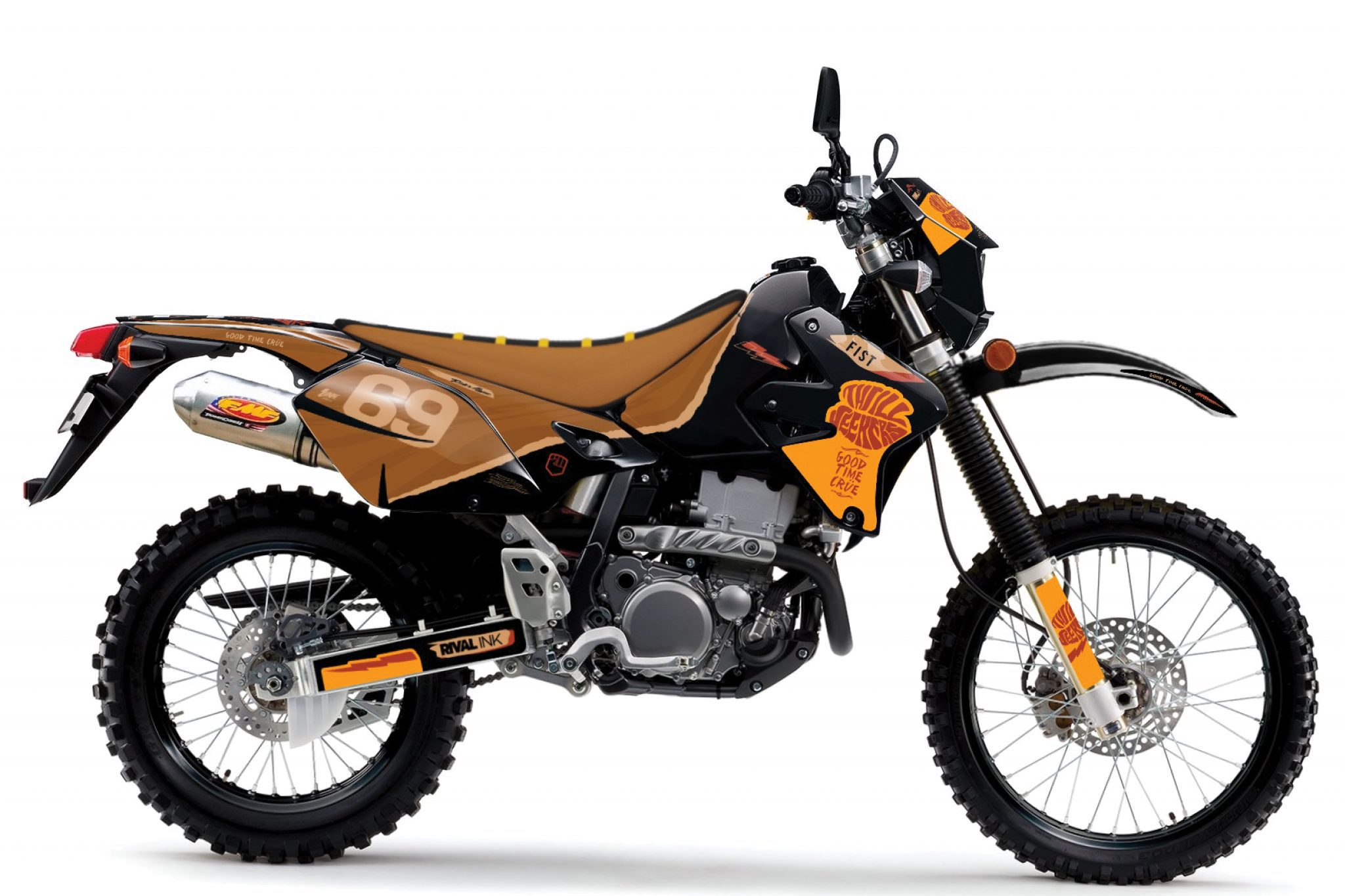 DRZ CARAMEL Graphics Kit | Rival Ink Design Co