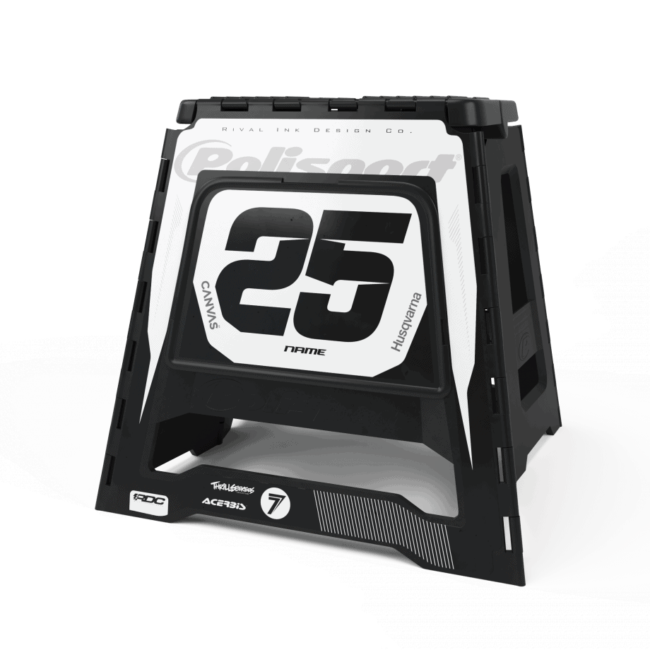 Polisport Folding Stand - PILOT White | Rival Ink Design Co