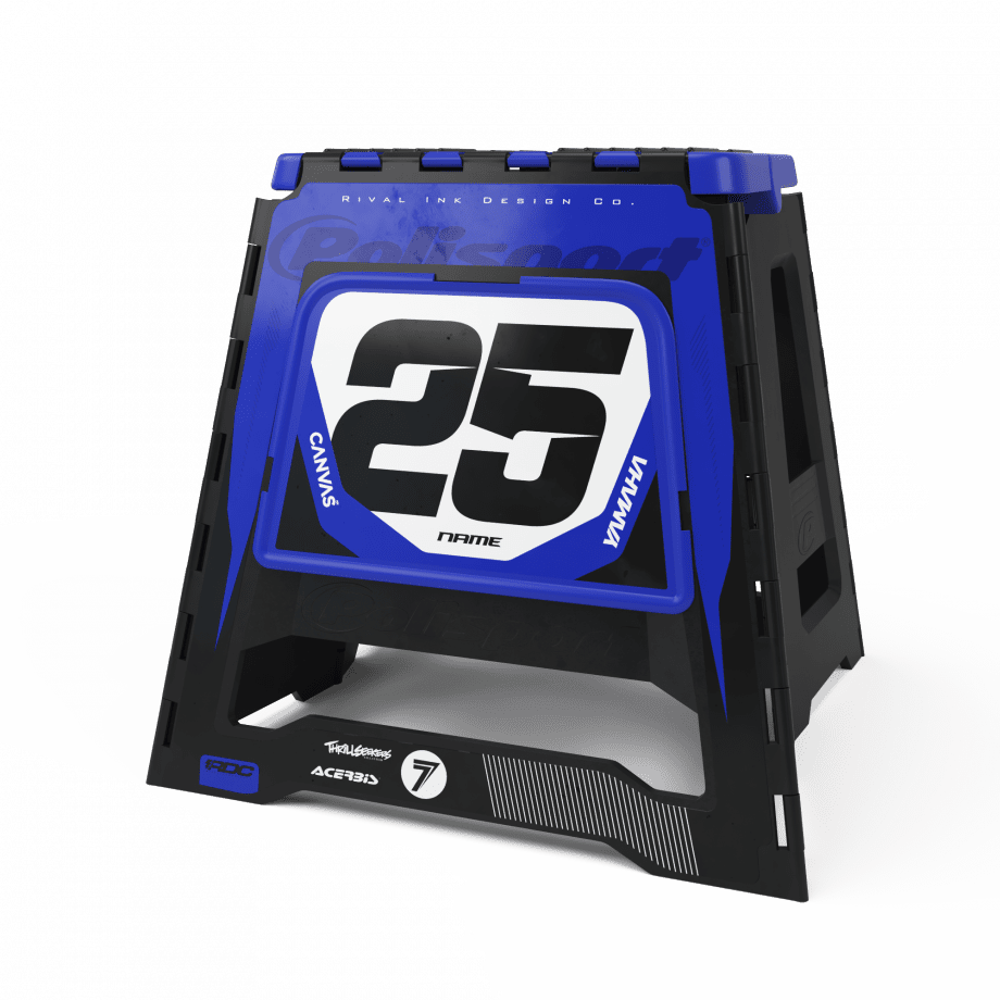 Polisport Folding Stand - PILOT Blue | Rival Ink Design Co