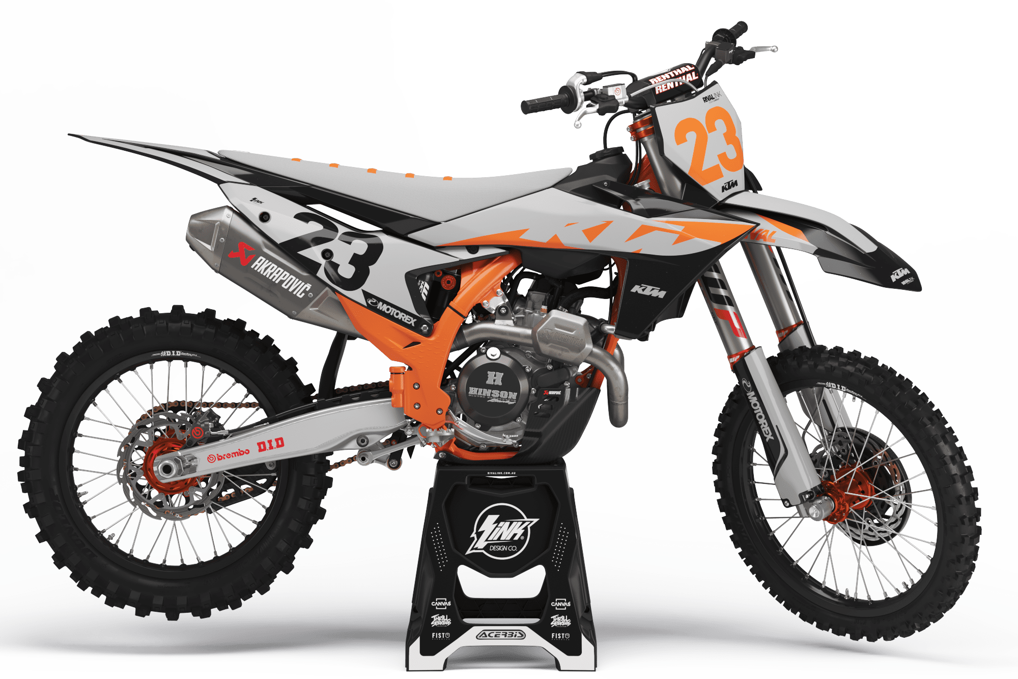 KTM LINEUP GREY Graphics Kit – Rival Ink Design Co