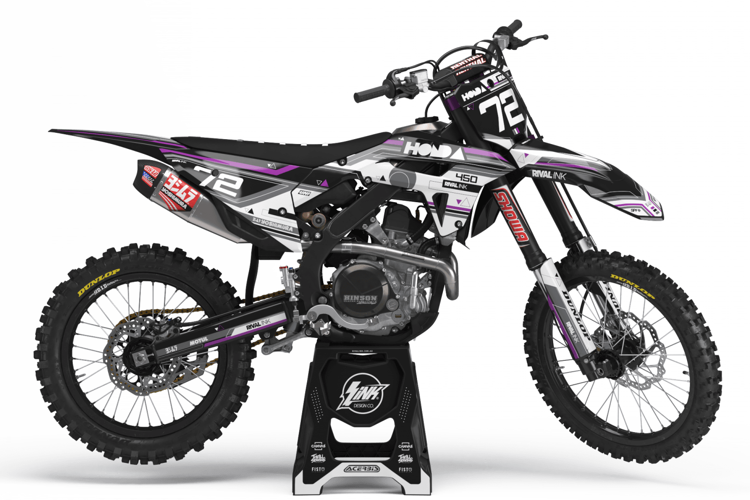 Honda FORMAT PURPLE Graphics Kit | Rival Ink Design Co