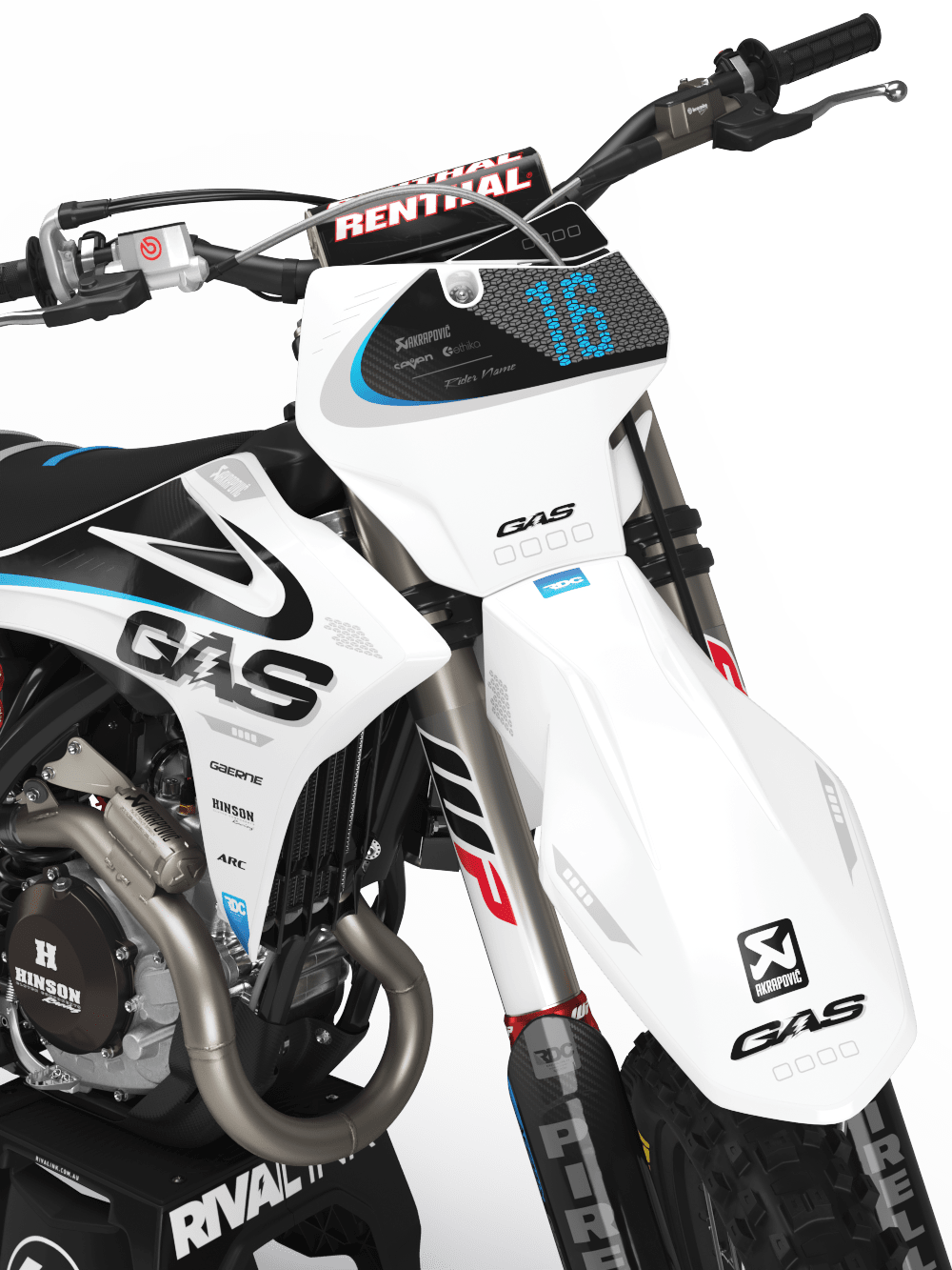 GASGAS CHIRON BLACK Graphics Kit – Rival Ink Design Co