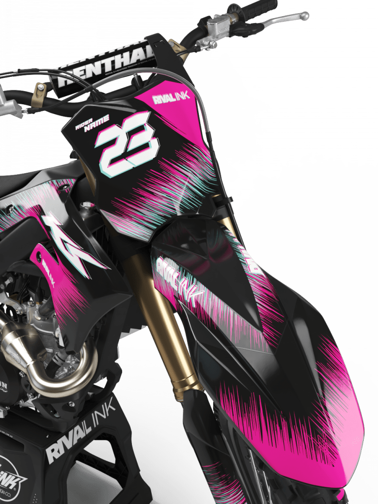Kawasaki HYPER PINK Graphics Kit | Rival Ink Design Co