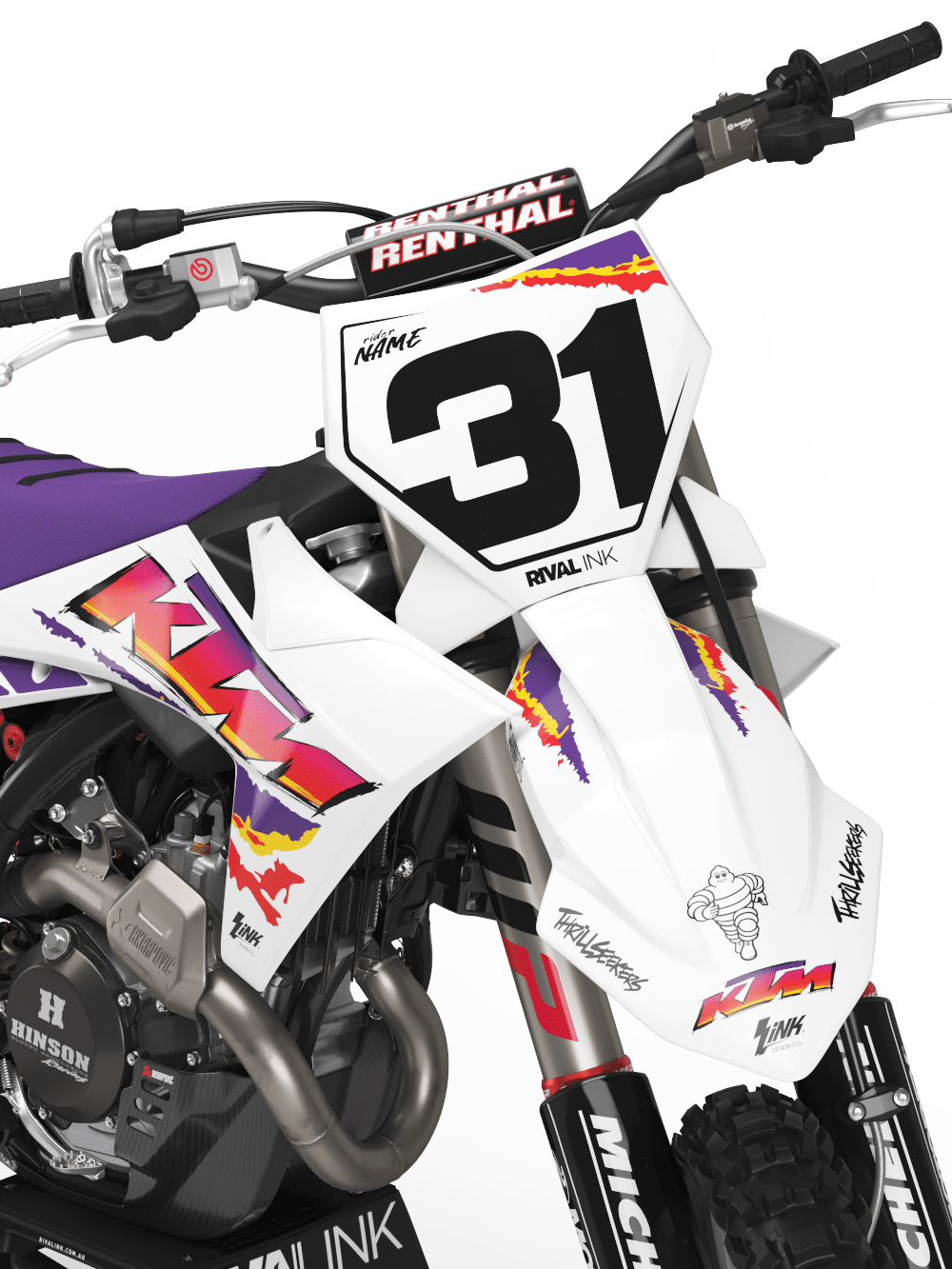 Ktm Retro 95 Graphics Kit Rival Ink Design Co