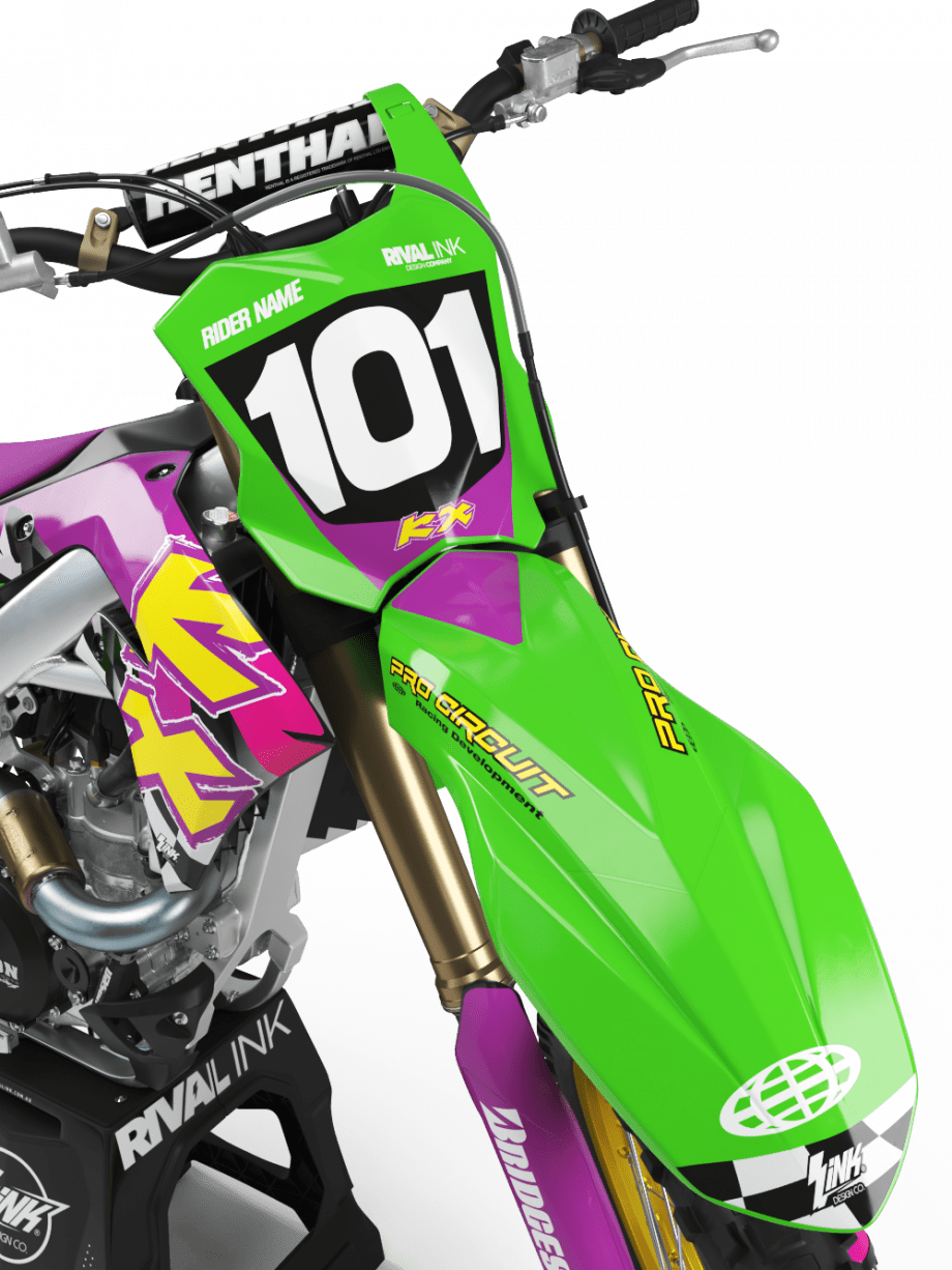 Kawasaki RETRO 96 Graphics Kit – Rival Ink Design Co
