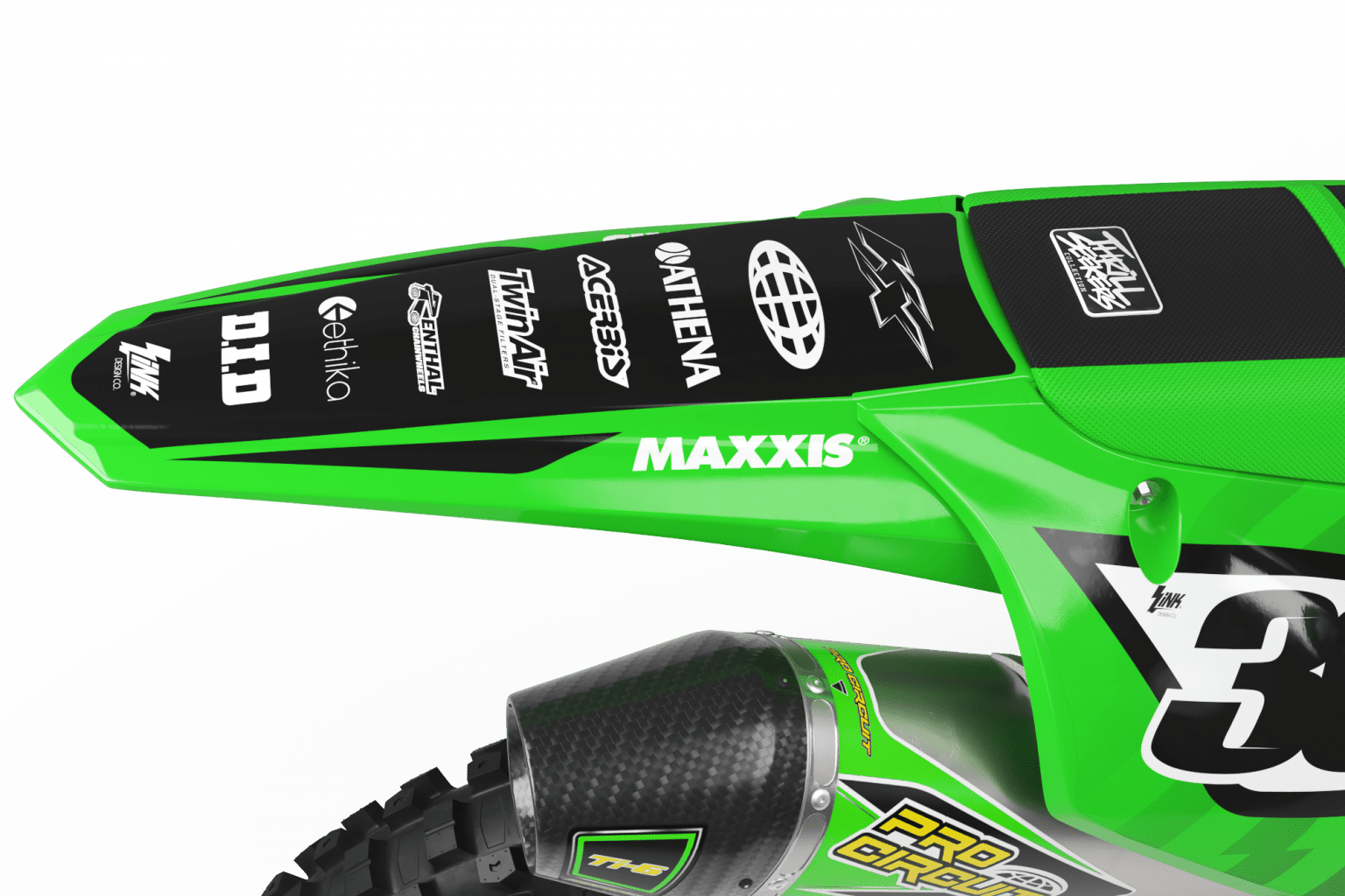 Kawasaki THUNDER Graphics Kit | Rival Ink Design Co