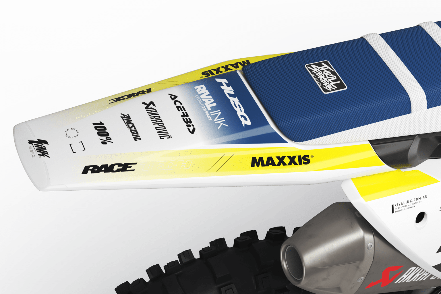 Husqvarna RADICAL WHITE Graphics Kit | Rival Ink Design Co Husqvarna RADICAL WHITE Graphics Kit | Rival Ink Design Co