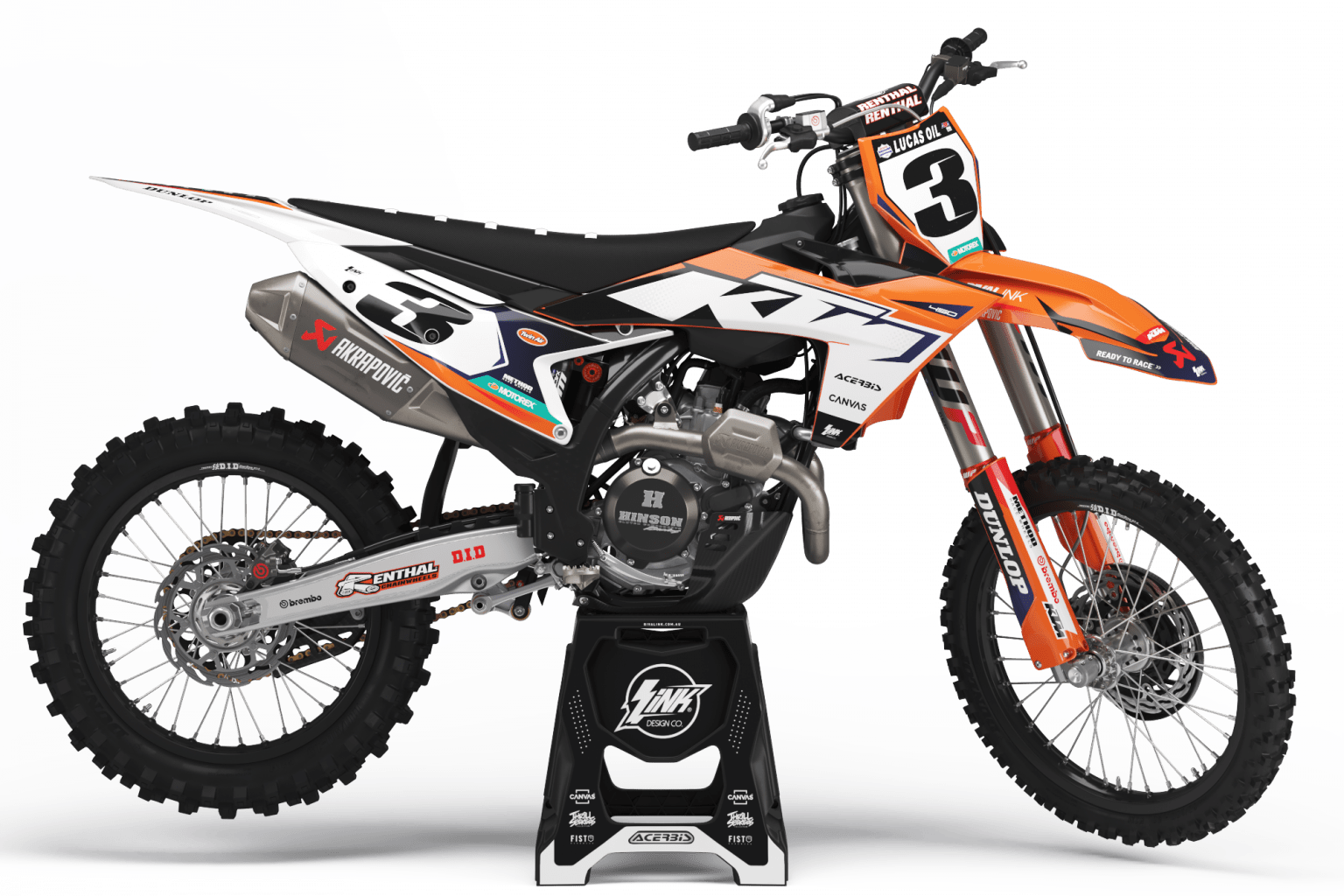 KTM STOCK 23 Graphics Kit | Rival Ink Design Co