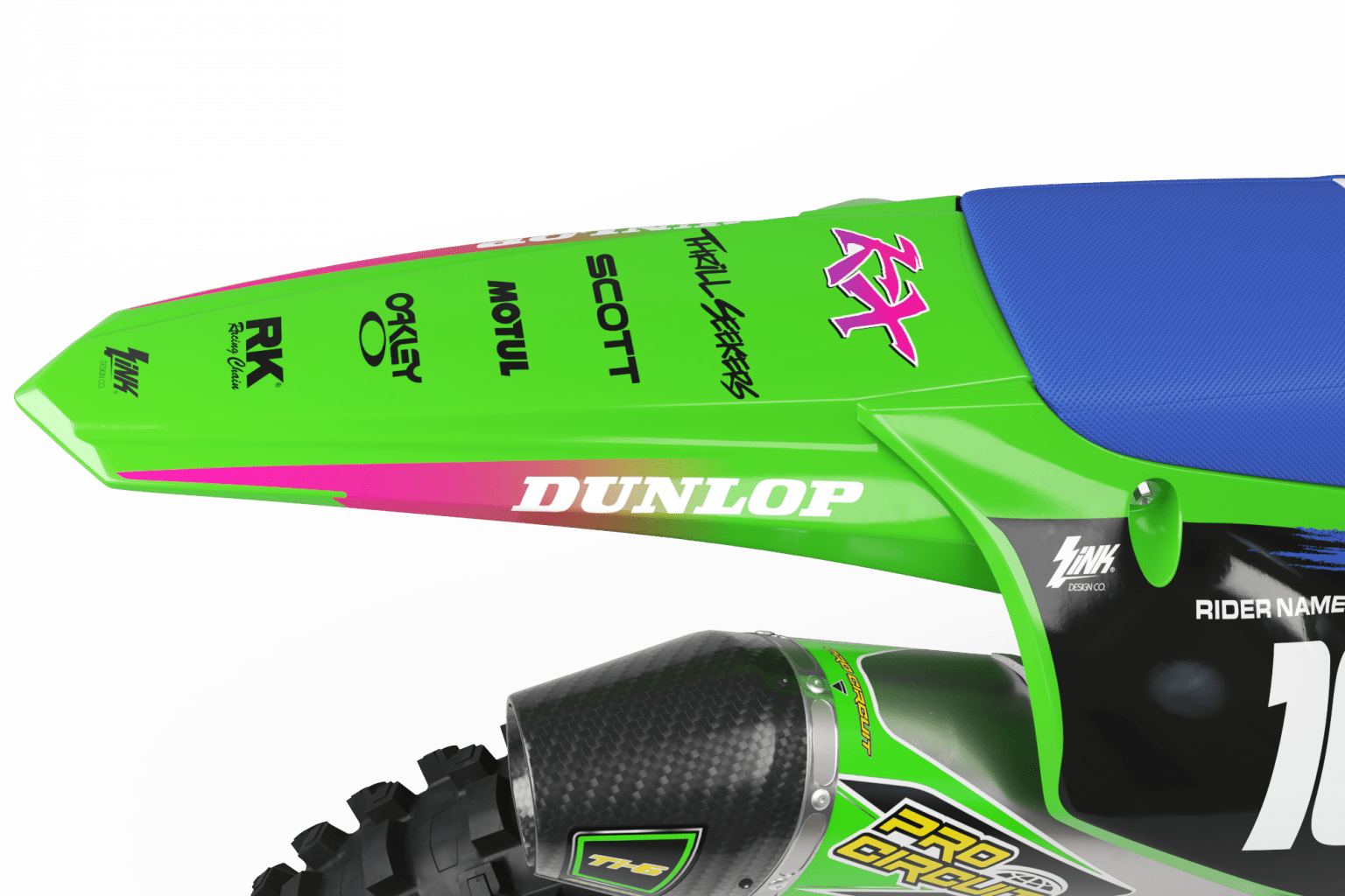 Kawasaki RETRO 91 Graphics Kit | Rival Ink Design Co