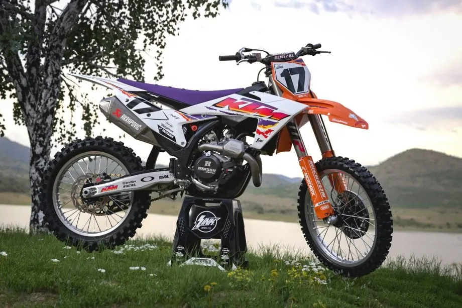 KTM RETRO 95 ORANGE Graphics Kit – Rival Ink Design Co