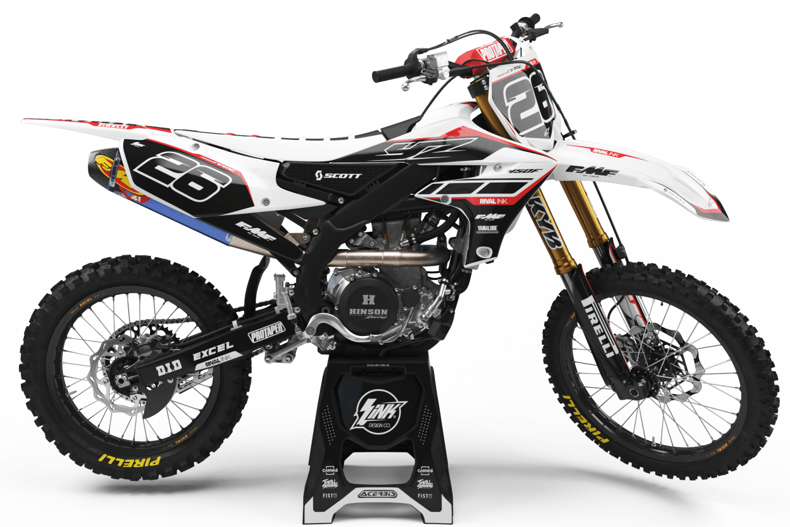 Yamaha NIMBLE RED Graphics Kit | Rival Ink Design Co