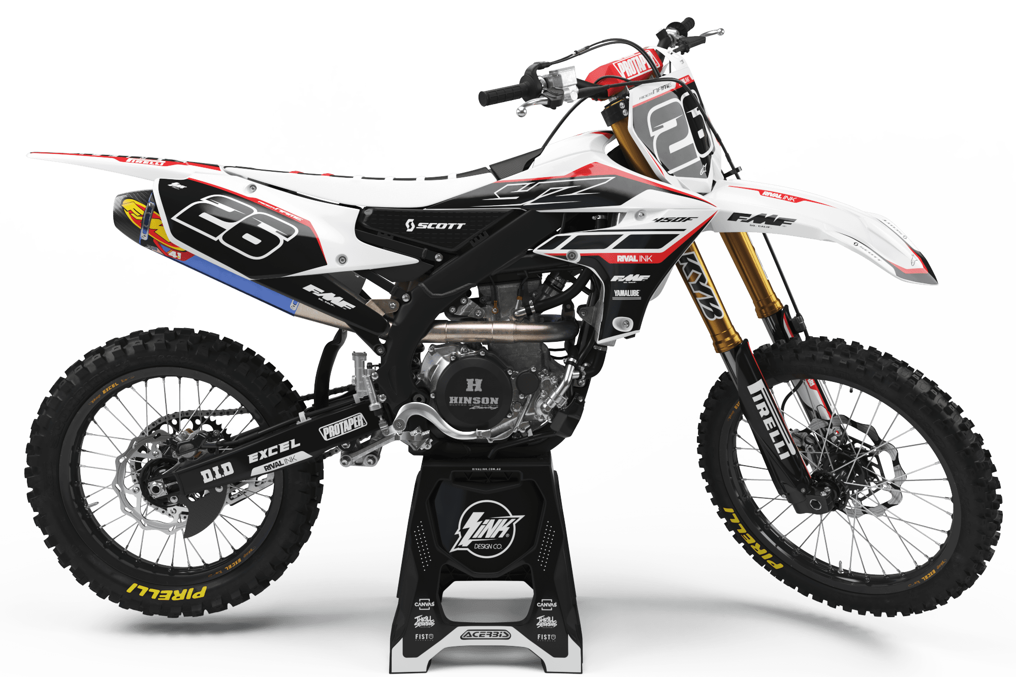 Yamaha NIMBLE RED Graphics Kit – Rival Ink Design Co