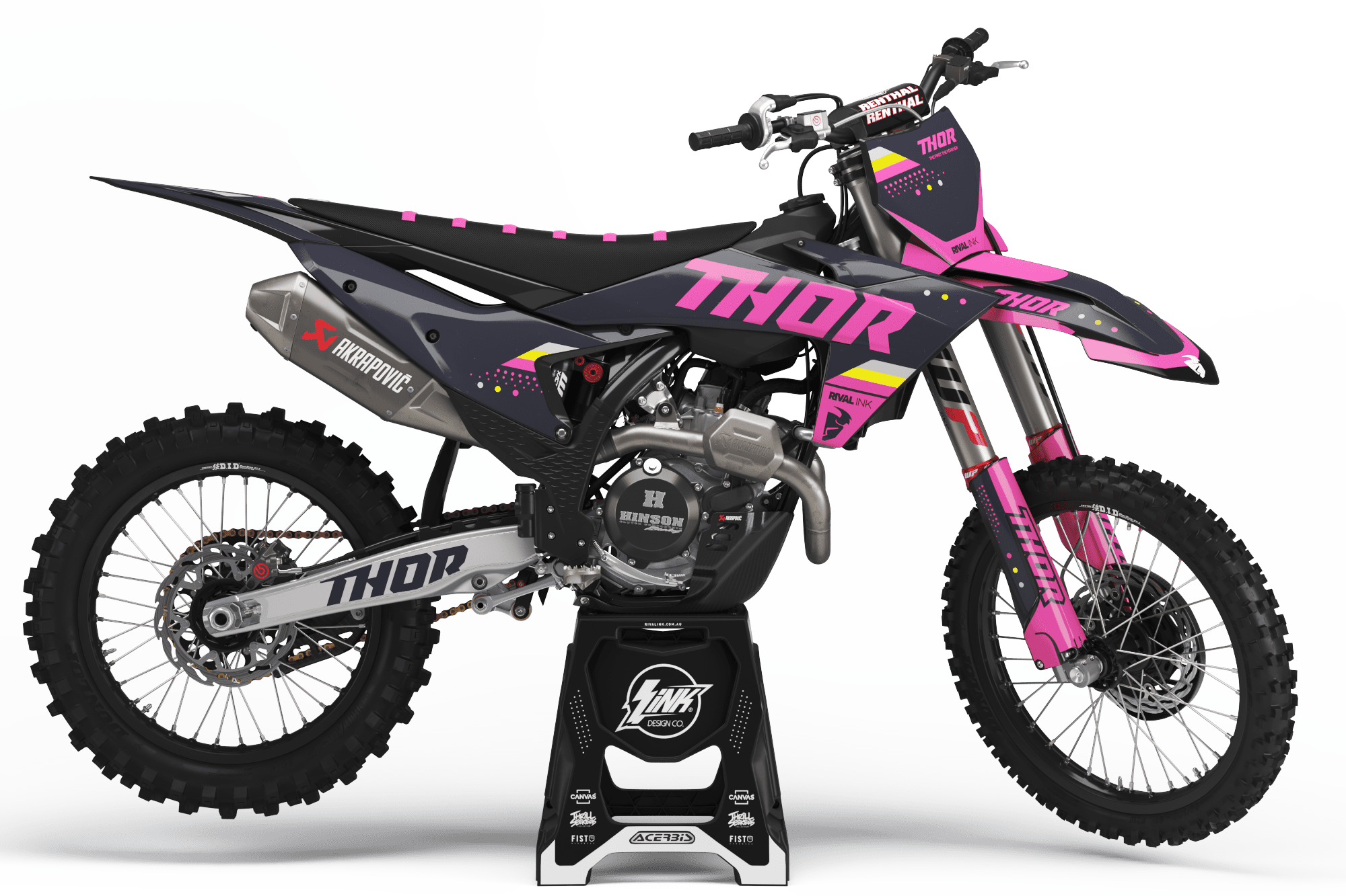 THOR PULSE PINK Graphics Kit (All Bikes) – Rival Ink Design Co