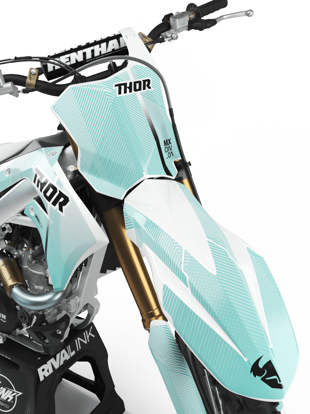 THOR TECH TEAL Graphics Kit (All Bikes) – Rival Ink Design Co