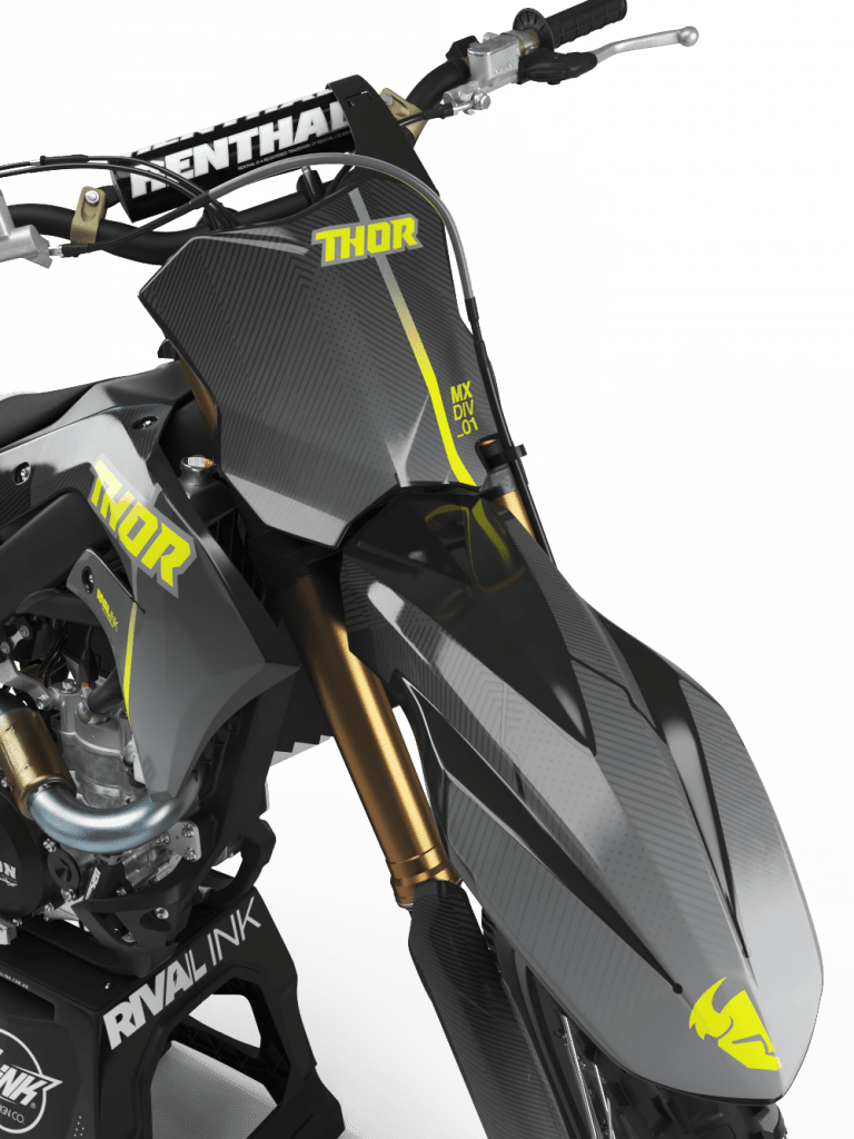 THOR TECH GREY Graphics Kit (All Bikes) | Rival Ink Design Co